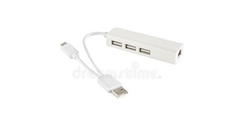 USB 2 0 To LAN RJ45 Gigabit Ethernet Network Stock Image Image Of Ethernet Type 196734063