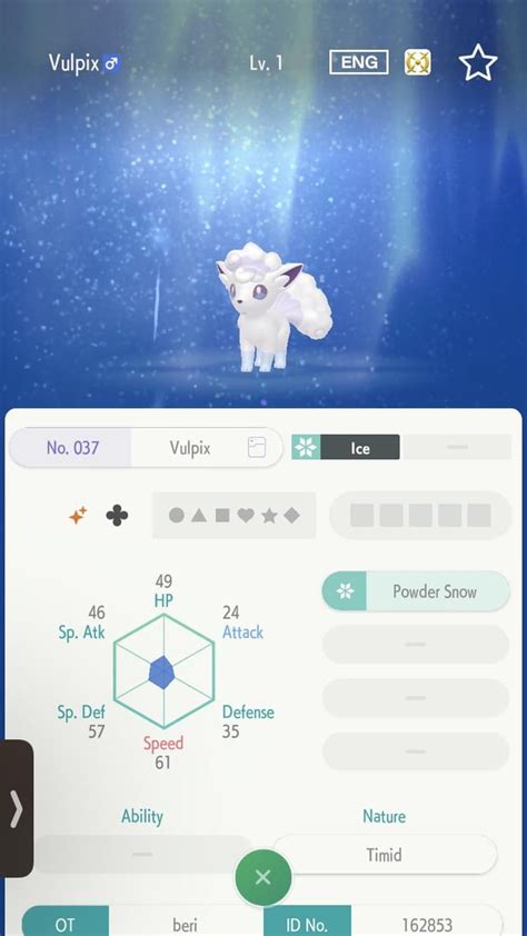 Does Anyone Know Why My Shiny Alolan Vulpix Doesnt Show The Ball It Is