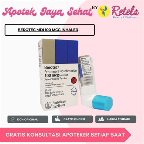 Jual Berotec Mdi 100 Mcg Inhaler Fenoterol Hbr Shopee Indonesia