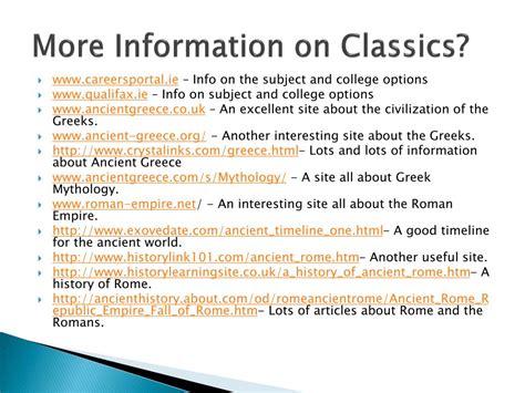 Ppt Classical Studies Powerpoint Presentation Free Download Id2513045