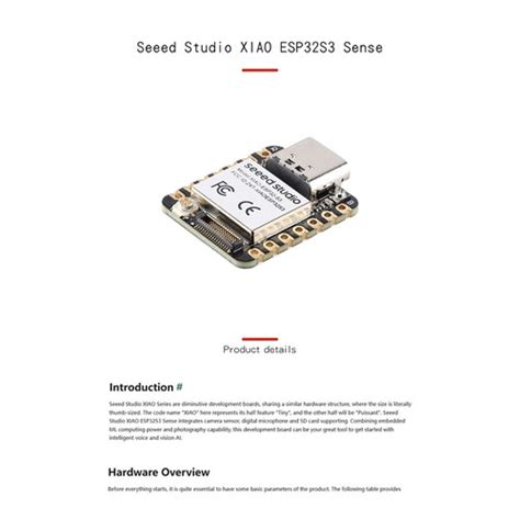 Xiao Esp32s3 Sense Seeeduino Esp32 S3 24g Wifi Ble Mesh 50 8mb Ov26405607 Ebay