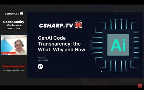 Meet Matt Van Itallie At Codequalityconf 2024 Csharp Tv Posted On The