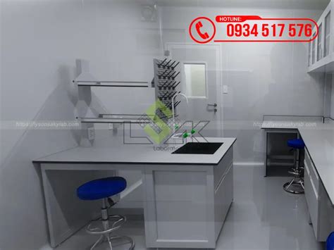Thi công nội thất phòng sạch phòng lab R D vải kháng khuẩn Công ty TNHH DNS Global