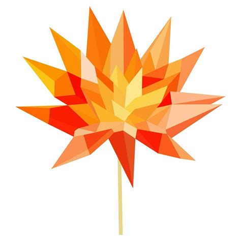 Geometric Polygonal Flower Art 35664722 Vector Art At Vecteezy