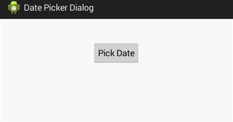NEO Smart Android Tutorial DatePickerDialog Example