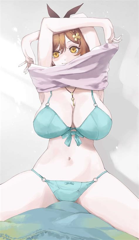 Rule 34 Absurdres Aqua Bra Aqua Panties Armpits Arms Up Atelier