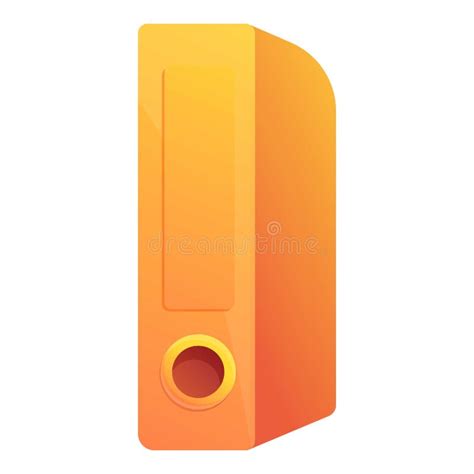 Desktop Folder Icon Cartoon Style Stock Vector Illustration Of Computer Concept 191638981