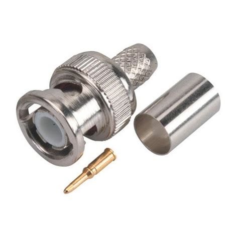 Conector Macho Tipo Bnc De Apretar Para Rg6 Steren Tien