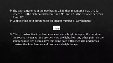 Michelson Interferometer And Its Applications Ppt Michelson Interferometer And Its Applications Ppt