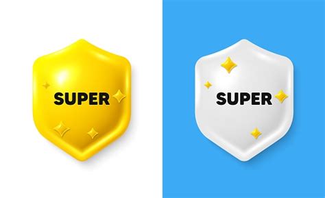 슈퍼 기호입니다 특별 제안 표시 텍스트 상자가 있는 방패 3d 배너 벡터 3차원 형태에 대한 스톡 벡터 아트 및 기타 이미지 3차원 형태 가격 고급 Istock