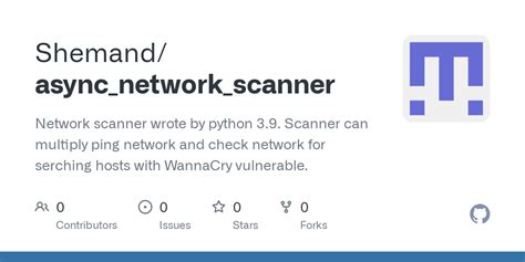Github Shemandasyncnetworkscanner Network Scanner Wrote By Python