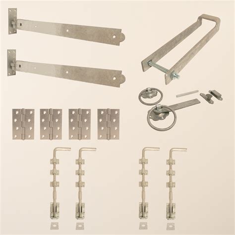 4 Leaf Bifold Entrance Gate Galvanised Ironwork Bundle