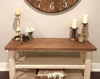 Unique Rustic Console Table Related Items Etsy