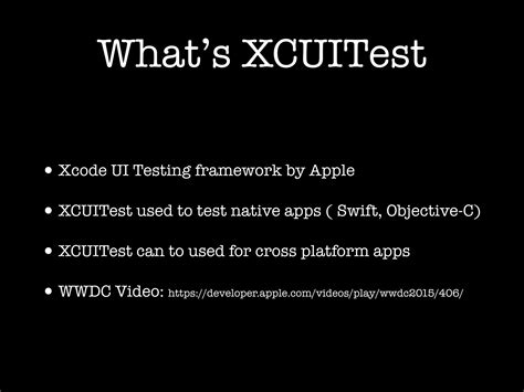 Xcuitest Introduction Test Automation University Pdf Programming