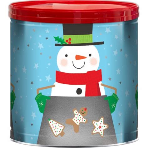 Tpop™ Snowman Cookie Design Holiday Popcorn Tin 21 Oz Kroger