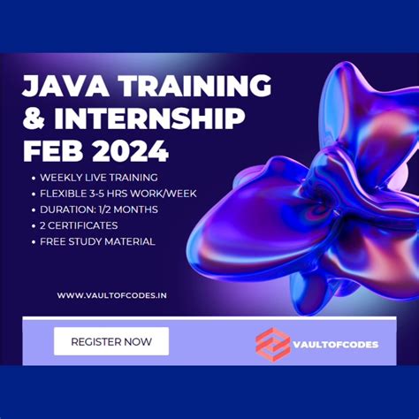 Vaultofcodes On Linkedin Javaprogramming Training Internship