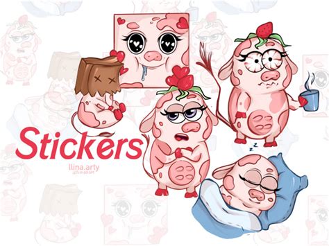 Draw A Telegram Sticker For Your By Chernaja Art Fiverr