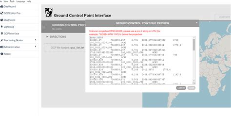 Using Gcp Editor Pro And Try Importing It To Webodm Its Saying It Dont Know The Epsg Find