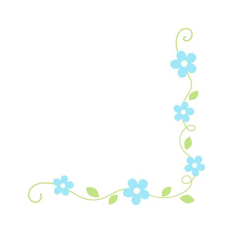 Corner Floral Border At Judith Rodney Blog