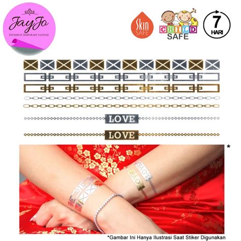 Jual Js 78 Temporary Tattoo Love Dream Tato Temporer Tattoo Temporary Shopee Indonesia