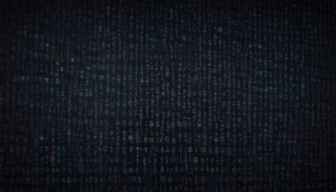 Digital Binary Code Matrix Background Scientific Technology Data Binary Code Network Conveying