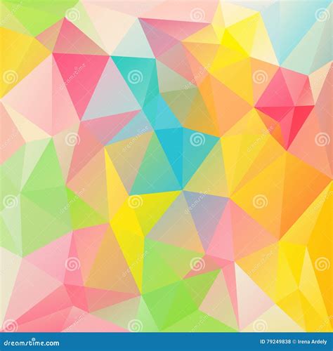 Vector Irregular Polygon Background With A Triangular Pattern In Spring