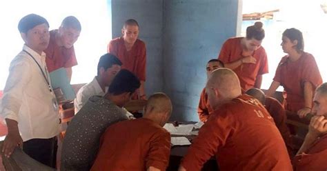 Brits Arrested In Cambodia Over Sex Position Game Have Heads Shaved And Forced To Wear Orange