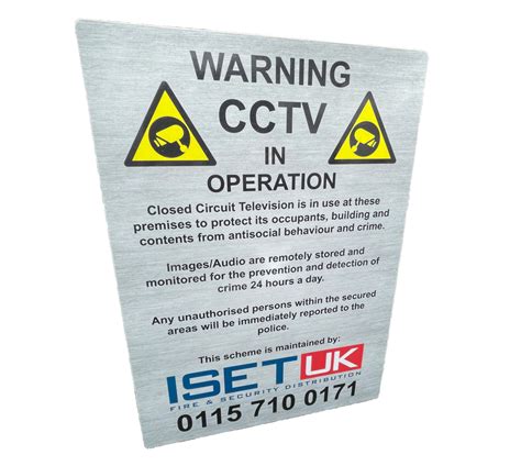 Customised A5 Rigid Cctv Warning Signs 10pack Uka5rcctv Iset Uk