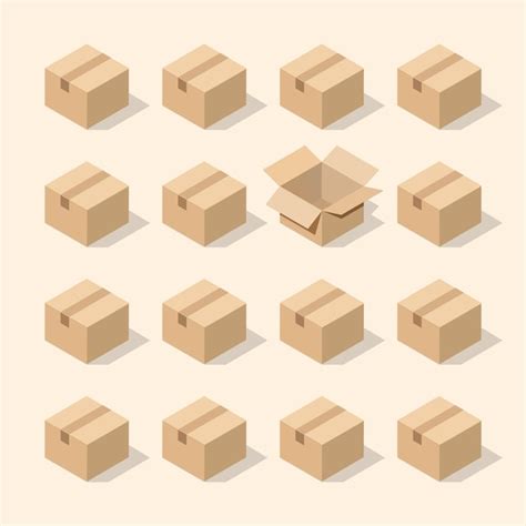 Premium Vector Creative Layout Pattern With Cardboard Boxes Be Special Be Open Among The Closed