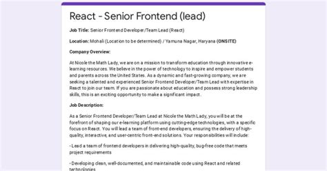 Sourabh Negi On Linkedin React Senior Frontend Lead