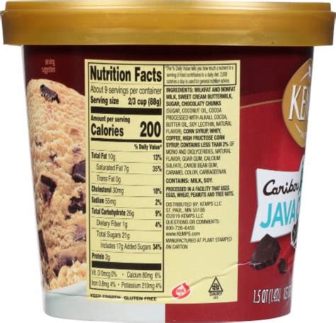 Kemps Caribou Coffee Java Chunk Ice Cream Qt Frys Food Stores