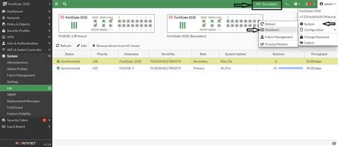 Technical Tip Shut Down Fortigates In An Ha Clust Fortinet Community