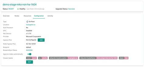 Kop Cluster Metadata Cluster Labels Rafay Product Documentation