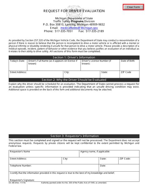 Form Oc 88 Fill Out Sign Online And Download Fillable Pdf Michigan Templateroller