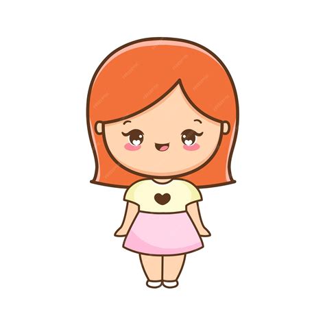 Premium Vector Cartoon Cute Girl Illustration Premium Vector