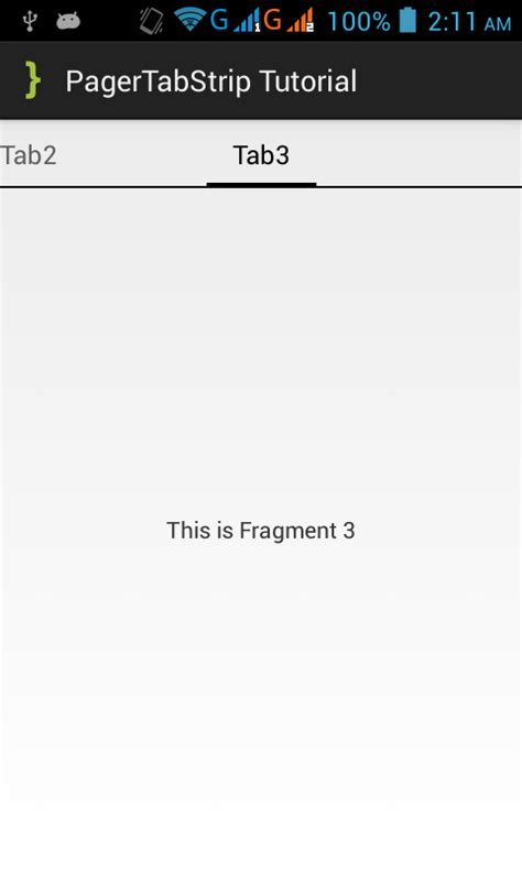 Android How To Visible All The Time 3 Tab On Pagertabstrip Stack