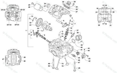 Arctic Cat Side By Side 2013 Oem Parts Diagram For Cylinder Head And