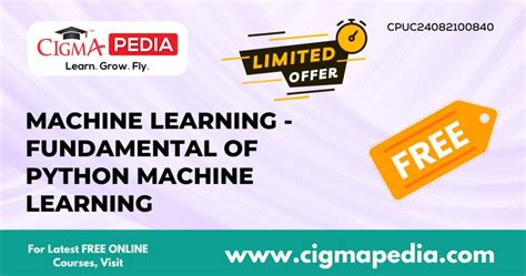 Machine Learning Fundamental Of Python Machine Learning Free Udemy Course Cigma Pedia