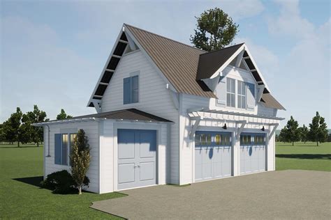 Guest Cottage Above 2 Car Garage With Golf Cart Bay 130054lls Architectural Designs House