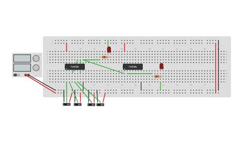 Circuit Design 4bit E O Parity Gen Checker Tinkercad