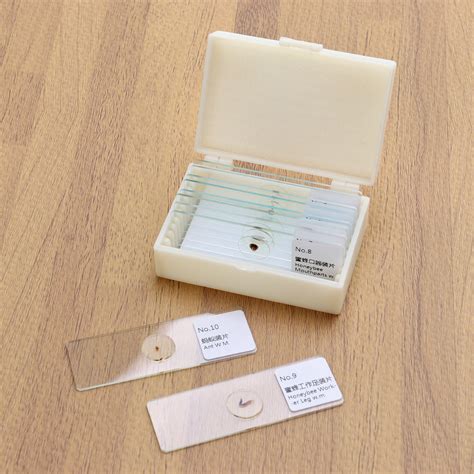 10 Pcs Set Biology Sample Specimens Microscope Prepared Specimens Slides Of Insects Plants