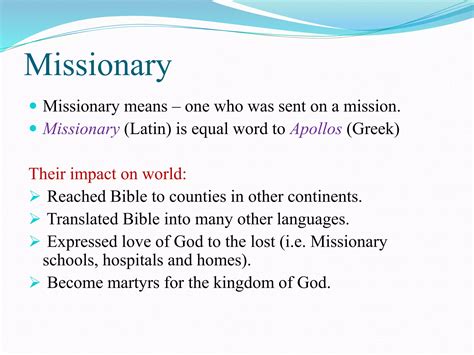 Ppt On Missionary Work By V Mahesh Vijayawada Pptx Christianity