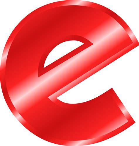 Clipart Effect Letters Alphabet Red