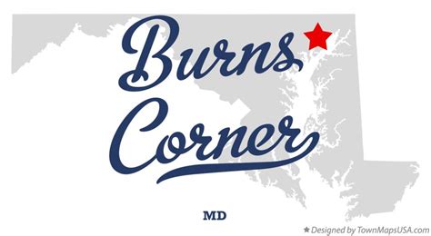 Map Of Burns Corner Md Maryland
