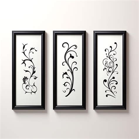 Premium Ai Image Frame Of Wrought Iron Frame Black Color Used For Wall Sconce Embellis Flat 2d