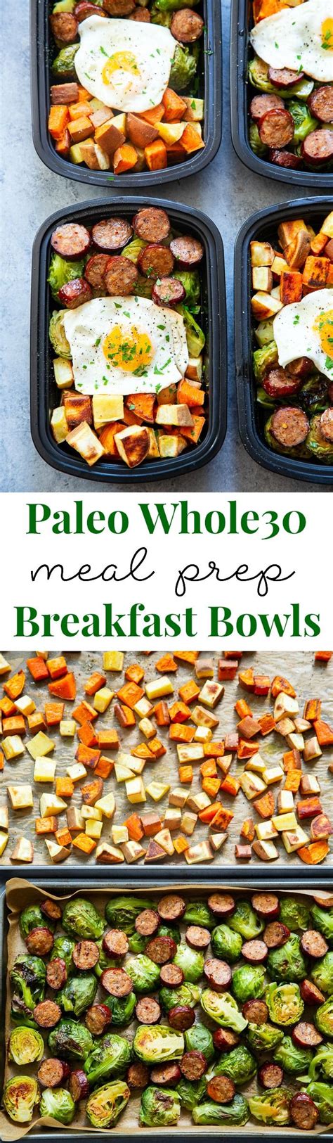 Paleo Breakfast Meal Prep Bowls Whole30 The Paleo Running Momma