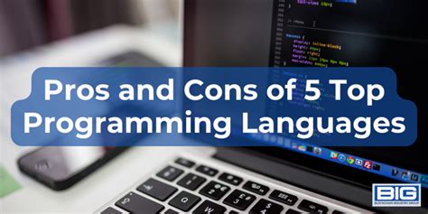 pros and cons of 5 top programming languages