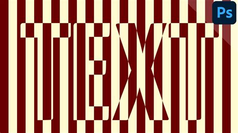Create A Striped Text Effect Photoshop Tutorial Text Effect Youtube