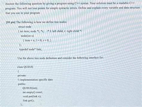 Solved Answer The Following Question By Giving A Program