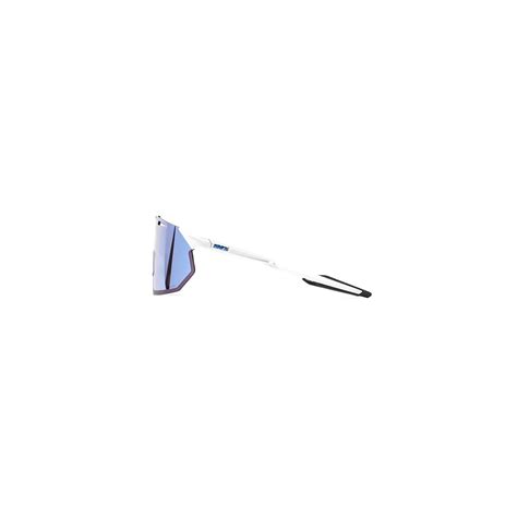 100 Hypercraft Sq Sunglasses Soft Tact White Hiper Blue Mirror Len